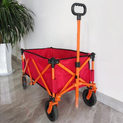Cina 7inch Wheel Collapsible Shopping Cart Four Way Folding Outdoor Camping Cart in vendita