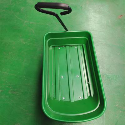Cina Popular Hand Pull Garden Dump Cart 350-4 Pneumatic Wheels 50L Capacity in vendita