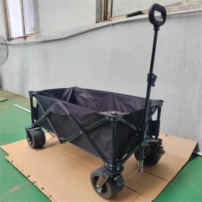 China Four Wheels Outdoor Folding Trolley Cart Collapsible Utility Push Pull Wagon Cart for sale
