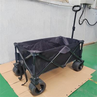 China Four Wheels Outdoor Folding Trolley Cart Collapsible Utility Push Pull Wagon Cart for sale
