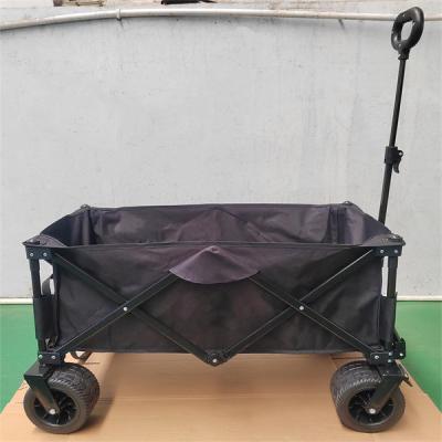 China Four Wheels Outdoor Folding Trolley Cart Collapsible Utility Push Pull Wagon Cart for sale