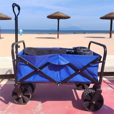 Cina PP Wheel Retractable Collapsible Folding Wagon Garden Transporting Cart in vendita