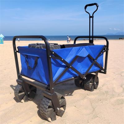 Cina PP Wheel Retractable Collapsible Folding Wagon Garden Transporting Cart in vendita