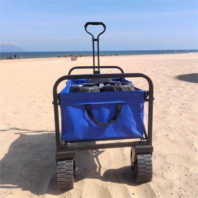 Cina PP Wheel Retractable Collapsible Folding Wagon Garden Transporting Cart in vendita
