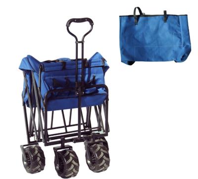 Cina Folding Wagon Stretching Handle Collapsible Camping Cart Folding Beach Trolley in vendita