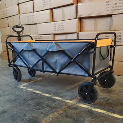 Cina Outdoor Folding Camping Cart All Terrain Collapsible Extended Stroller Wagon in vendita
