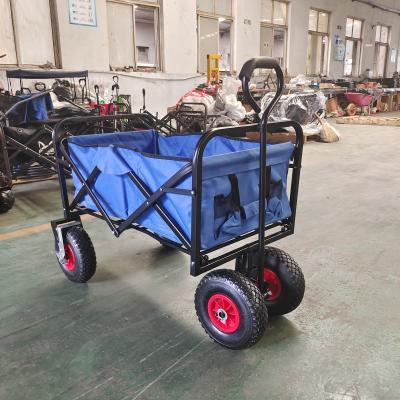 Cina Carrello pieghevole piegante della spiaggia delle grandi ruote di gomma delle ruote della gomma pneumatica del vagone 3.00-4 in vendita
