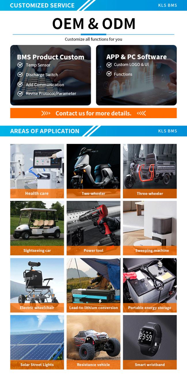 KLS BMS board with measurement scale for size reference