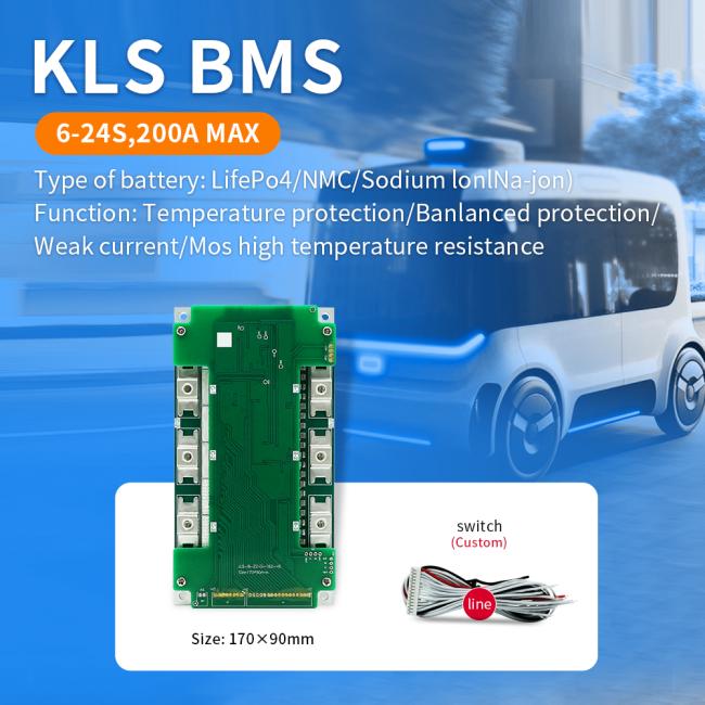 KLS BMS Board front view showing components and connections