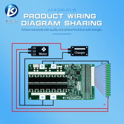 China KLS hardware BMS Li-ion lifepo4 battery 10A 20A 30A 40A 50A  6S 7S 8S 9S 10S lifepo4 bms management system for sale
