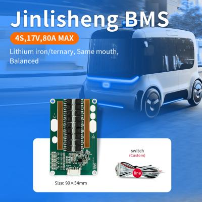Cina KLS Balance BMS per scooter elettrico per veicoli elettrici: 4S 12V LiFePO4 BMS con opzioni di corrente multiple (10A - 80A) in vendita