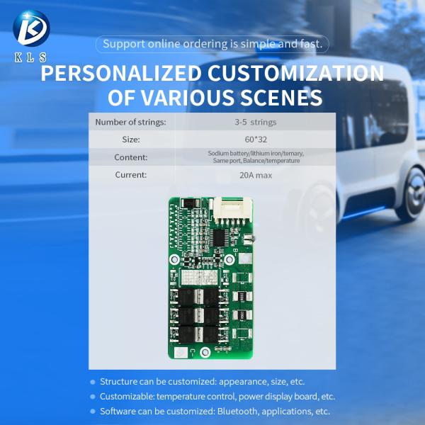 Sistema di gestione della batteria 5S Lifepo4 10A 15A 20A NTC BMS Battery Protection Board