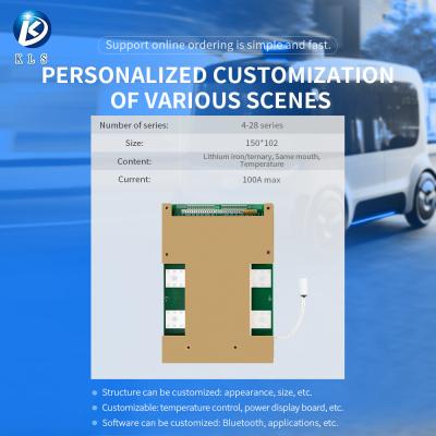 China OEM 21s 22s 23s 24s Lifepo4 BMS For Automobile Motorcycle & Car Starting Power for sale