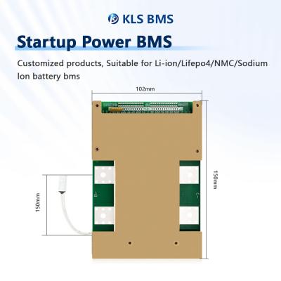 Cina Batterie al litio Potenza di avvio Immagazzinamento di energia BMS con protezione dell'equilibrio 4s 12v 100a Picco in vendita
