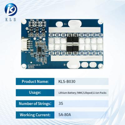 China 3S 5-80A Lithium Battery Pack BMS Board Battery Management System 1.6mm Thickness for sale