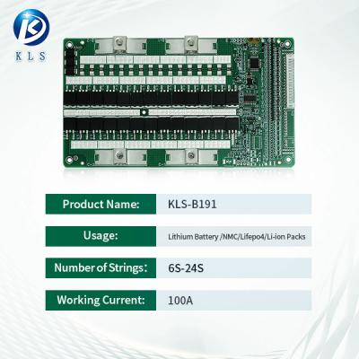 Quality 6S-24S 100A MAX Lithium Ion NMC LifePO4 Battery Management System For Electric for sale