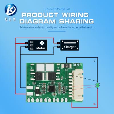 China Custom LiFePO4 BMS 3S-24S 20A-60A with Bluetooth and Temp Sensor for sale