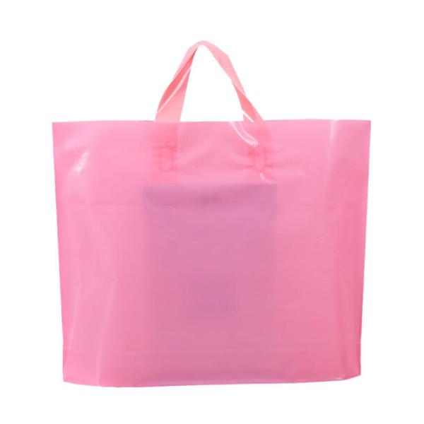 Quality Custom Printed Logo Recyclable Retail Reusable Black Plastic Poly Tote Carrier Shopping Bags for sale