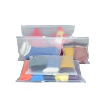 Quality Frosted Zipper Packaging Bags Plastic Self Sealing Bags Clothing Zipper Bags for sale