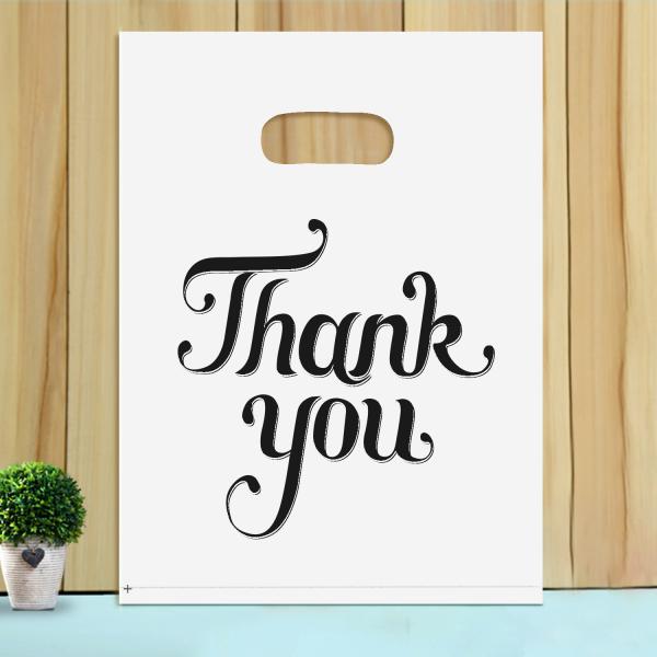 Quality Factory stock four-finger flat pocket small size plastic bag clothing store bag gift bag packaging bag clothes handbag plastic gift bag Printed HDPE Hand Hole Plastic Bags, Custom Logo Shopping Carry  for sale