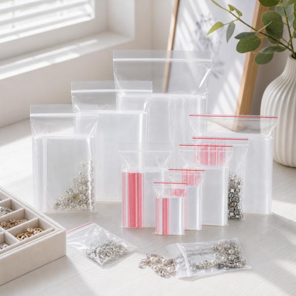 Quality Premium Reusable Clear PE Ziplock Bags - Multi-Size Heavy Duty Seal Storage Bags for sale