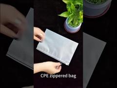 Customizable CPE zipper bag