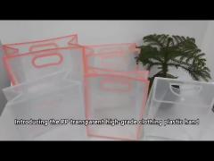PP transparent high-grade clothing plastic hand bag