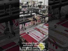 Automatic punch hole hand hole bag, custom printing
