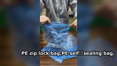 PE Zip Lock Bag  Custom LDPE Resealable Plastic Self‑Sealing Bag for Packaging