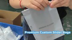 High-transparency sliding zipper bags, clothing and socks storage bags, plastic slider zipper bags,