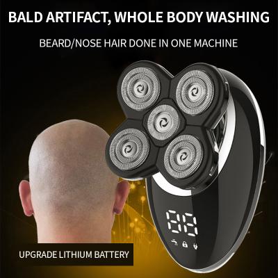 Cina 5 in rasoi elettrici 5D di 1 uomo che fanno galleggiare il regolatore multifunzionale della barba del rasoio rotatorio in vendita
