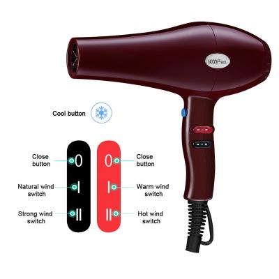 中国 多機能AC 2600ワットの打撃のドライヤー、50Hz携帯用旅行ヘアー ドライヤー 販売のため
