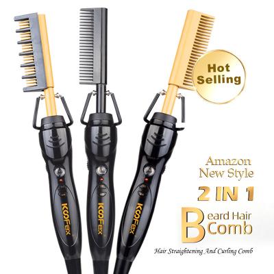 Cina pettine caldo elettrico ultraleggero dei capelli 50/60Hz, raddrizzatore ceramico durevole dei capelli del pettine in vendita