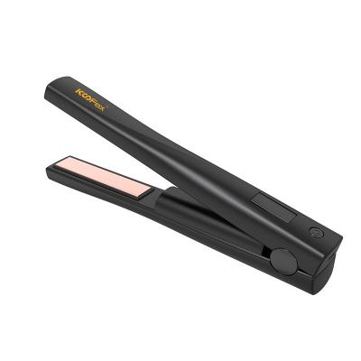 Cina USB 2 ricaricabili in 1 raddrizzatore senza cordone del ferro e dei capelli di arricciatura pratico in vendita