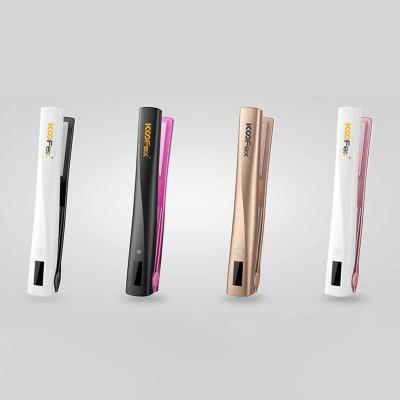 Cina USB 2 ricaricabili in 1 raddrizzatore senza cordone del ferro e dei capelli di arricciatura pratico in vendita