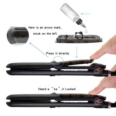 Cina Increspi gli impiegati regolabili di tensione 6 doppi del raddrizzatore dei capelli del vapore di viaggio della prova in vendita