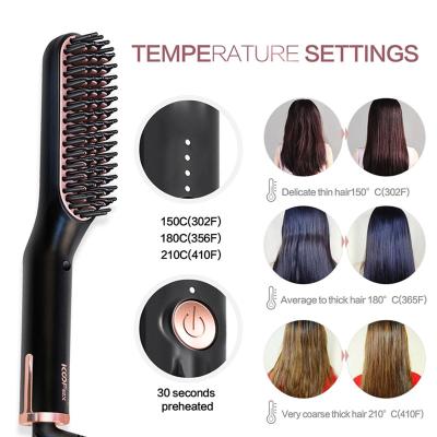 Cina Il pettine multifunzionale del raddrizzatore della barba spazzola elettrico increspa la prova in vendita