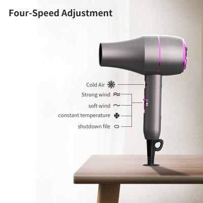 Cina Motore a corrente alternata potente negativo professionale dello ione 1800W Gray Nylon Hair Dryer in vendita