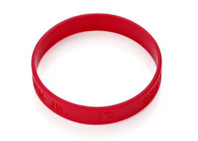 China Pulseras de la conciencia grabadas poniendo letras al color rojo 202*12*2m m modificados para requisitos particulares en venta