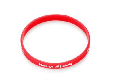 China el logotipo de las pulseras de 1/4 pulgada modificado para requisitos particulares debossed precio del terraplén de la tinta buen en venta