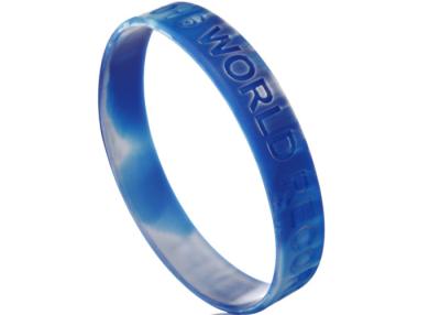 China El logotipo swriled debossed las pulseras del color del acontecimiento se puede modificar para requisitos particulares 202m m en venta