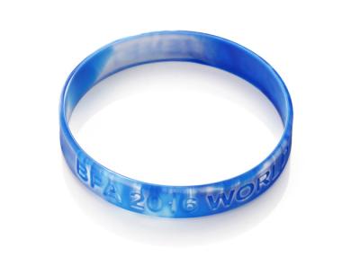 China Order wristbands online swrilled color logo engraved adult size for sale