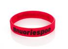 China el adulto rojo de las mujeres debossed y la tinta llenó las pulseras del cáncer de pecho 202m m en venta