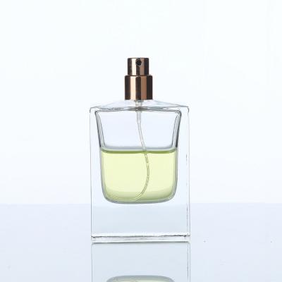 China Processamento transparente da multa do quadrado da garrafa vazia do atomizador do pulverizador de perfume 50ml à venda