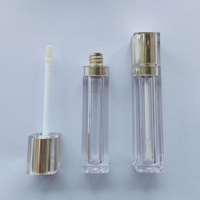 中国 スクエア エンプティ リップグロス チューブ ゴールド コンテナ 100PCS 3ml 販売のため