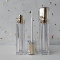 China Square Empty Lip Gloss Tubes Gold Containers 100PCS 3ml for sale