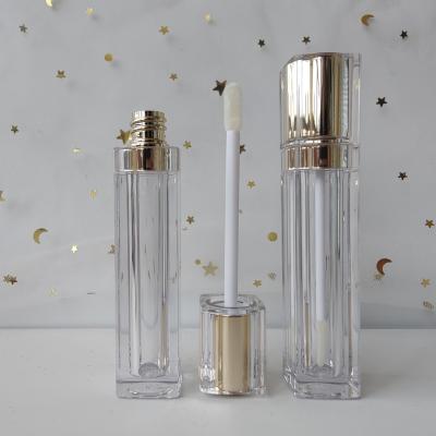 中国 スクエア エンプティ リップグロス チューブ ゴールド コンテナ 100PCS 3ml 販売のため