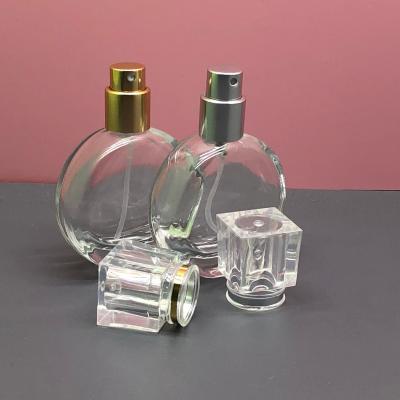 Cina Pc riutilizzabili rotondi piani portatili di vetro della bottiglia 25ML dello spruzzo di profumo 1000 in vendita