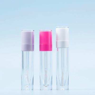 China do rosa vazio do tubo do brilho do bordo do espaço livre 5ml logotipo feito sob encomenda branco com aplicador à venda