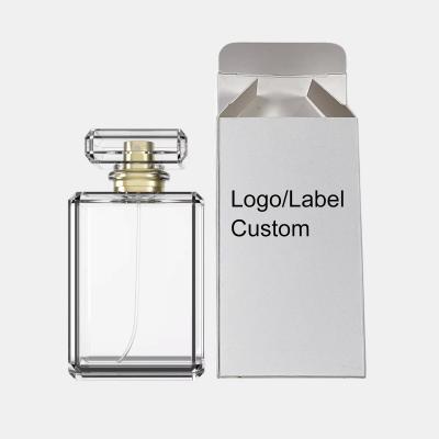 Cina bottiglia di lusso su ordinazione dello spruzzo di profumo 30 ml bottiglia di profumo di vetro vuota del quadrato di rettangolo di 50 ml in vendita
